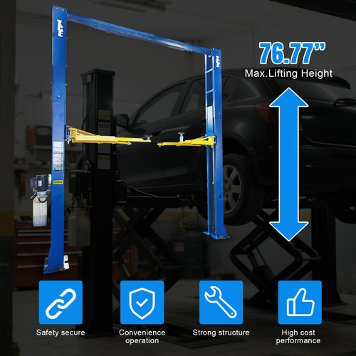 TCE 2 Post Lift 10000lbs 220V Two Post torin car Lift extend-height 150 ...