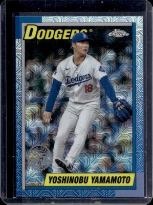 2025 Topps Yoshinobu Yamamoto 1990 Baseball Chrome Silver Pack #T90C-76 ...
