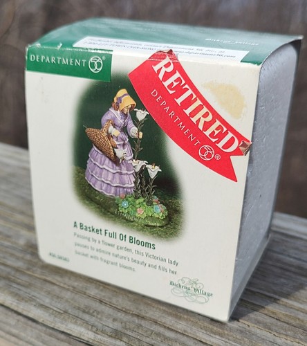 Dept. 56 A Basket Full Of Blooms Easter Lilies Dickens Retired 2005 ...