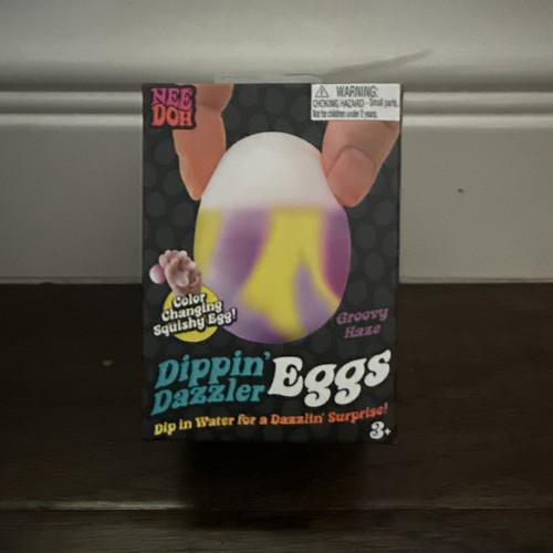 NeeDoh Dippin’ Dazzler Egg, Easter Nee Doh Color Changing Squish Yellow ...