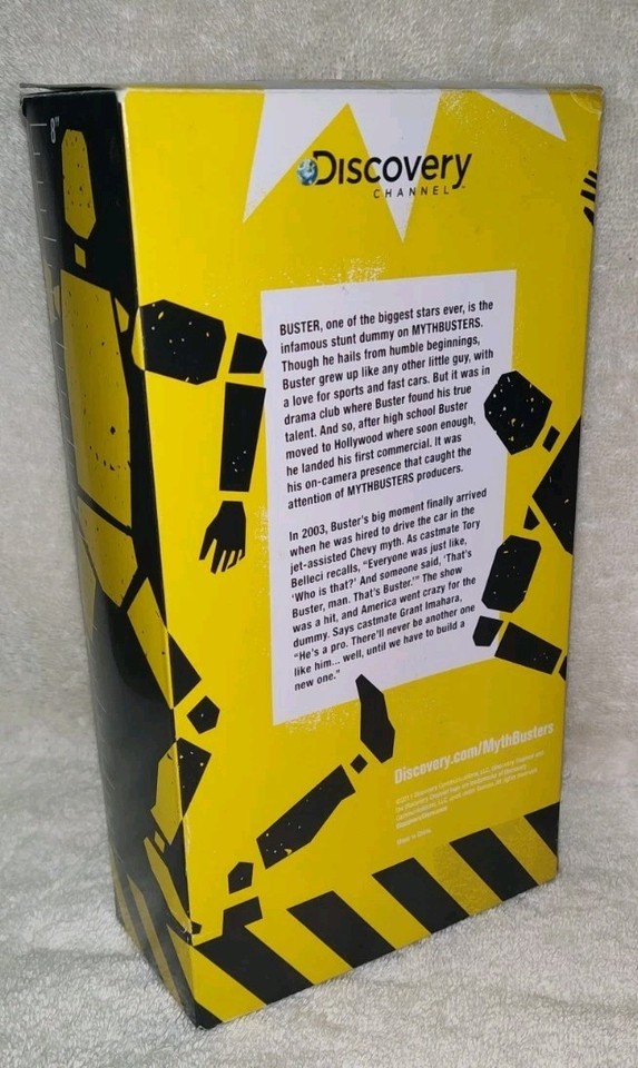MythBusters Buster the action figure Crash Test Dummy in box 2011 | eBay