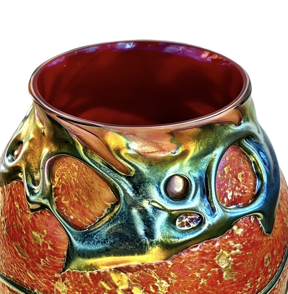 Charles Lotton Vase Lotton Art Glass 1980s | eBay