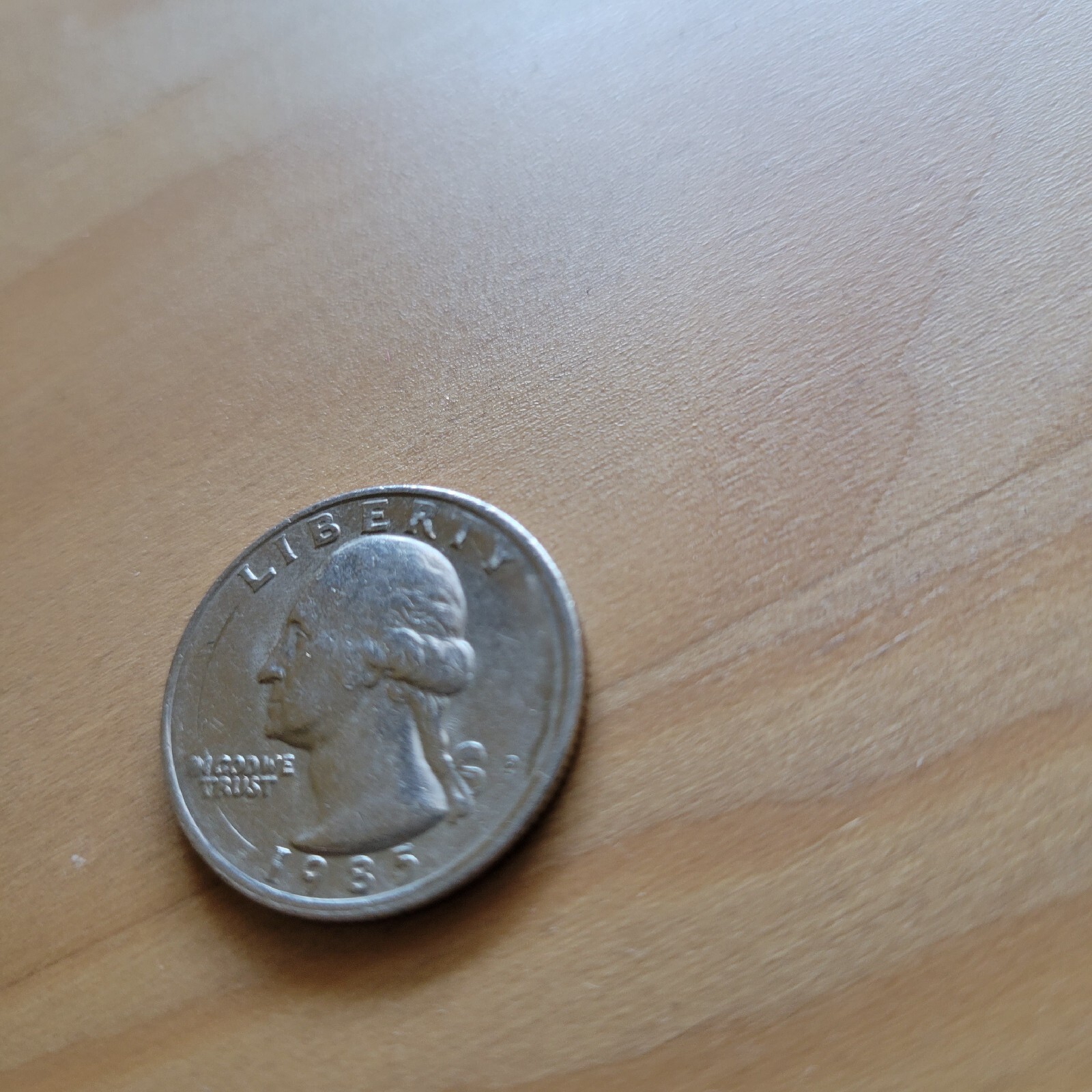 1985 P Washington Quarter Error. Nickle strike and grease error | eBay