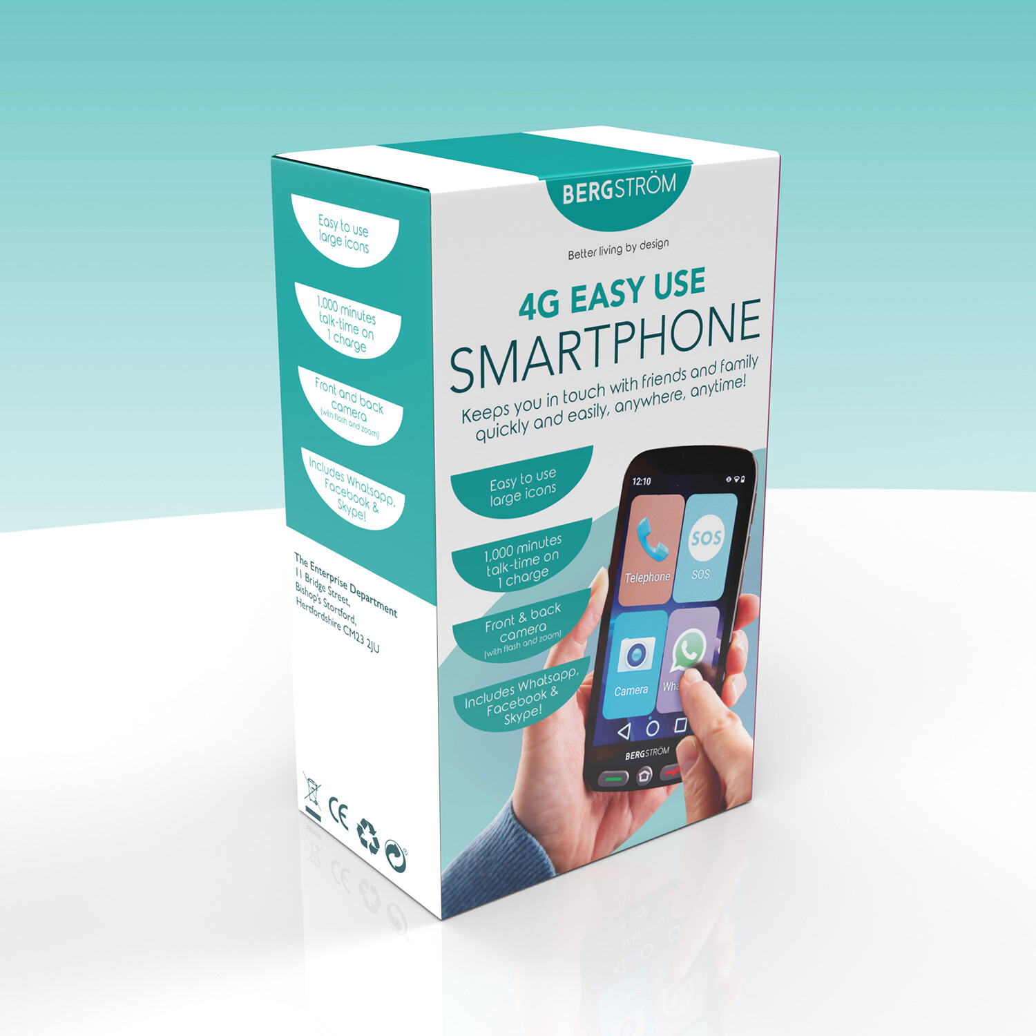 Smartphone 4G Easy Use Bergstrom for sale online | eBay