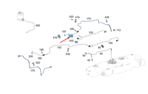 NEW MERCEDES-BENZ SPRINTER W907 DIESEL FEED LINE FUEL HOSE A9074708100 ...