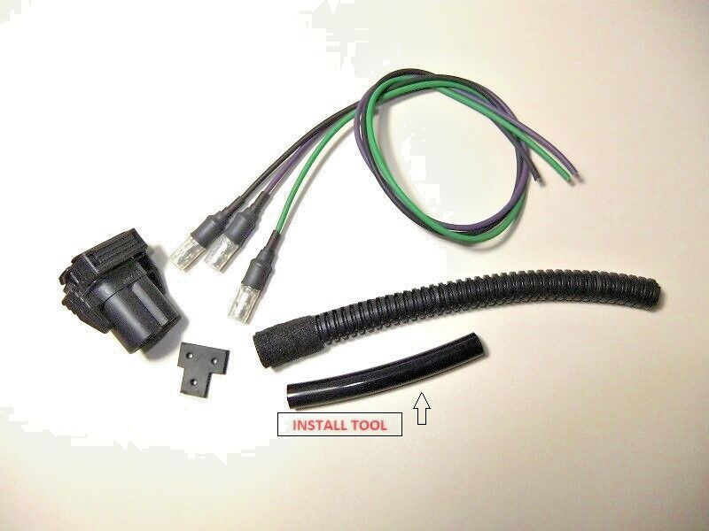 61131378410 Plug Housing Socket &12" harness for VOLVO BMW 2 SPEED FAN ...