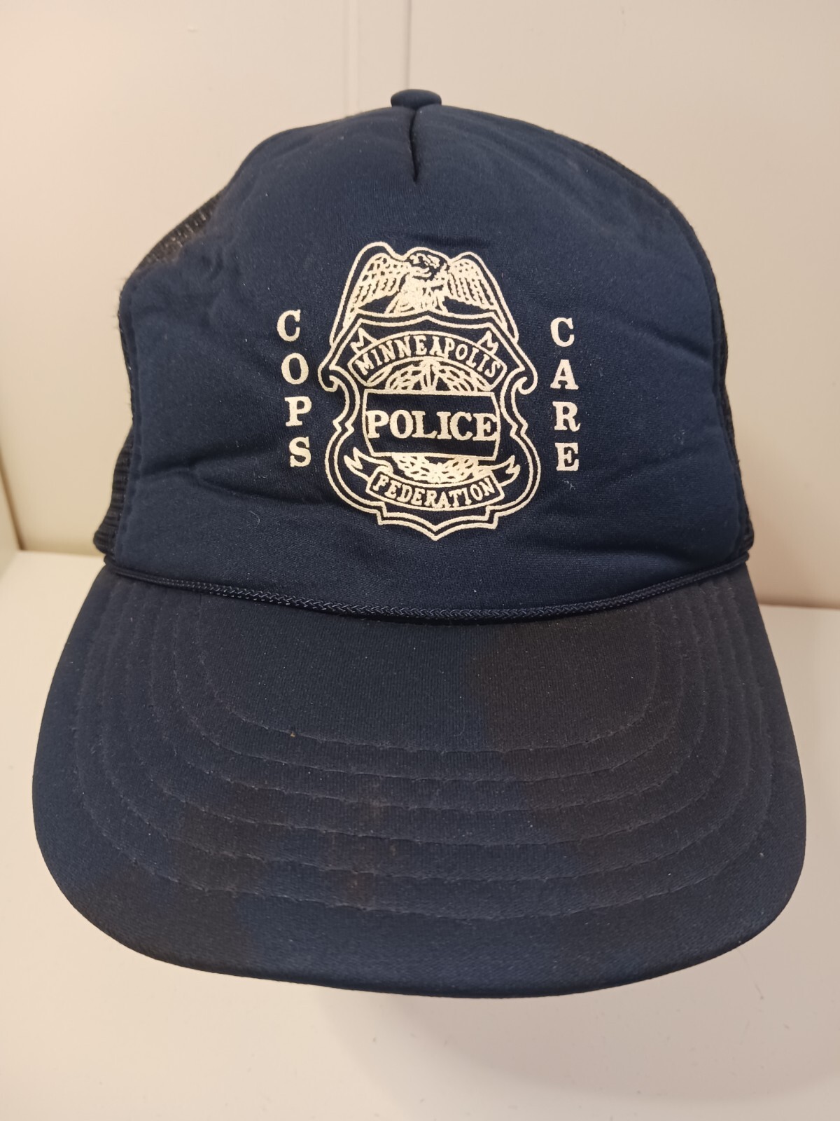 Vintage Minneapolis Police Federation Cops Care Snapback Cap Hat READ ...
