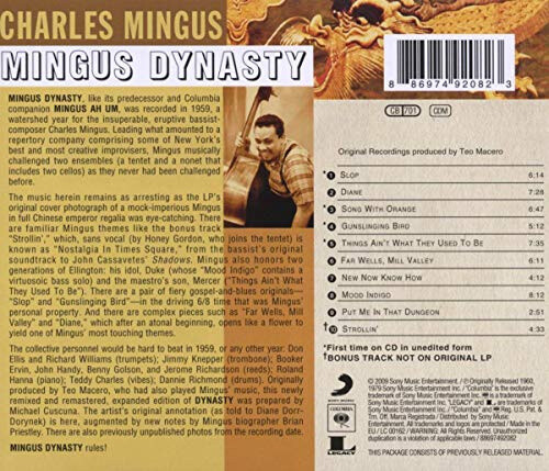 Mingus Dynasty (Original Columbia Ja Zz Classics) by Mingus, Charles ...