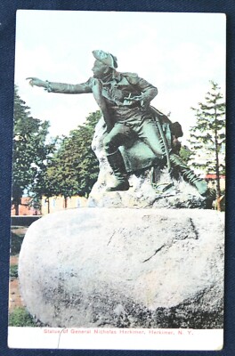 Gen. Nicholas Herkimer Statue Herkimer New York NY Postcard PC 1910 | eBay