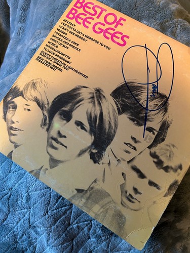 The Bee Gees Autographed vinyl signed by Barry Gibb with Cert. Of ...