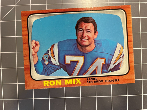 1966 TOPPS #128 RON MIX SAN DIEGO CHARGERS FOOTBALL CARD NM/MT | eBay