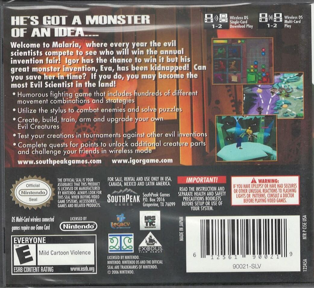 Igor NDS (Brand New Factory Sealed US Version) Nintendo DS | eBay