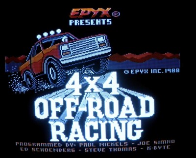 Commodore 64/128: 4X4 OFF ROAD RACING - C64 Original disk - TESTED ...