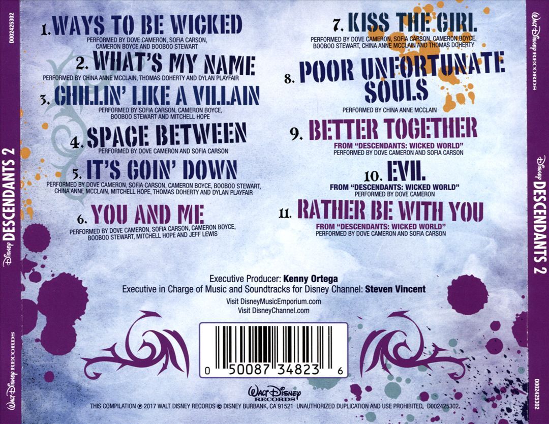ORIGINAL SOUNDTRACK - DESCENDANTS 2 [ORIGINAL TV MOVIE SOUNDTRACK] NEW ...