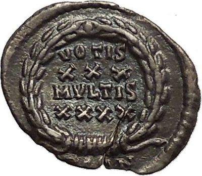 CONSTANTIUS II 355AD Arles Silver Siliqua Authentic Ancient Roman Coin ...