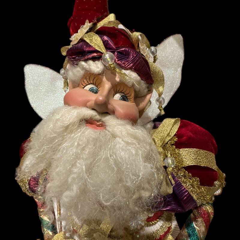 Mark Roberts Large Christmas Santa Fairy Cupcake Toes Sitting Position ...