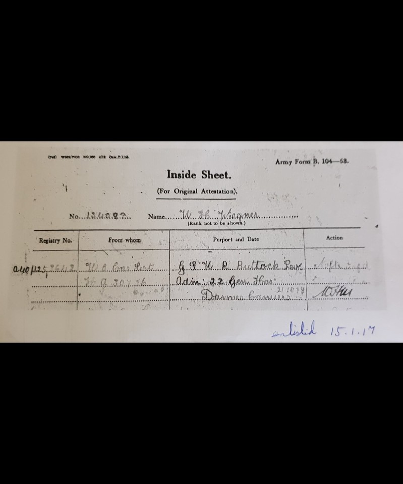 WW1 Victory Medal German Name & "Absentee" Please Read Description ...