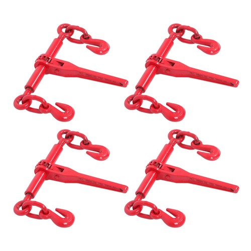 4 Pack 1/4" or 5/16" RATCHET HD LOAD BINDER CHAIN EQUIPMENT TIE DOWN ...