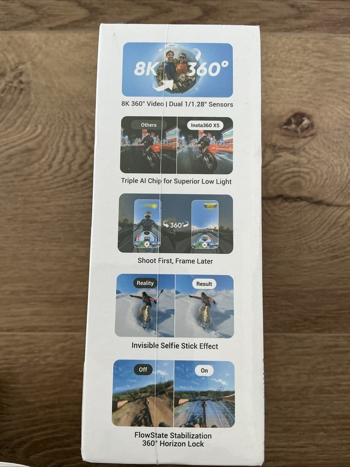 Insta360 X5 8K Pocket Action Video Camera,new Factory Sealed | eBay