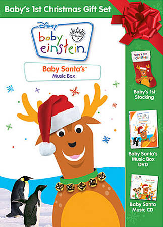 Baby Einstein: Baby Santas Music Box (DVD, 2009, DVD/CD With Stocking ...