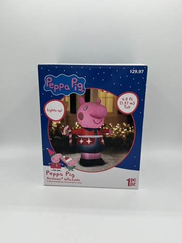 Gemmy Peppa Pig 4.5ft Christmas Inflatable lights up | eBay