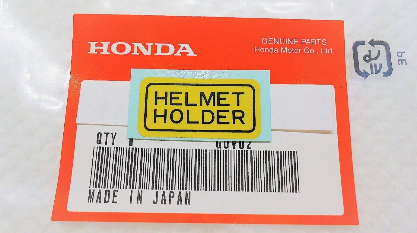 HONDA C50 C70 PASSPORT C90 CUB CT90 (72-79) HELMET HOLDER DECAL STICKER ...