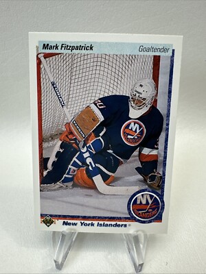 1990-91 Upper Deck Mark Fitzpatrick RC New York Islanders #37 NHL ...