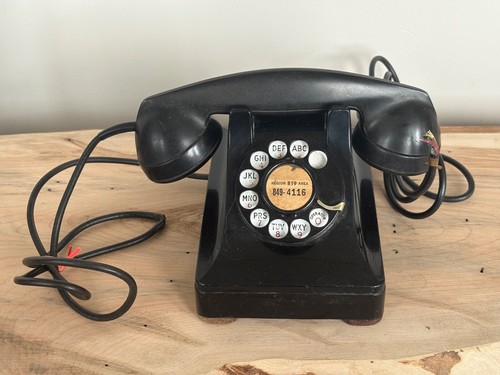 Vintage 1940s/50s Northern Electric F1 Bakelite Black Rotary Dial ...