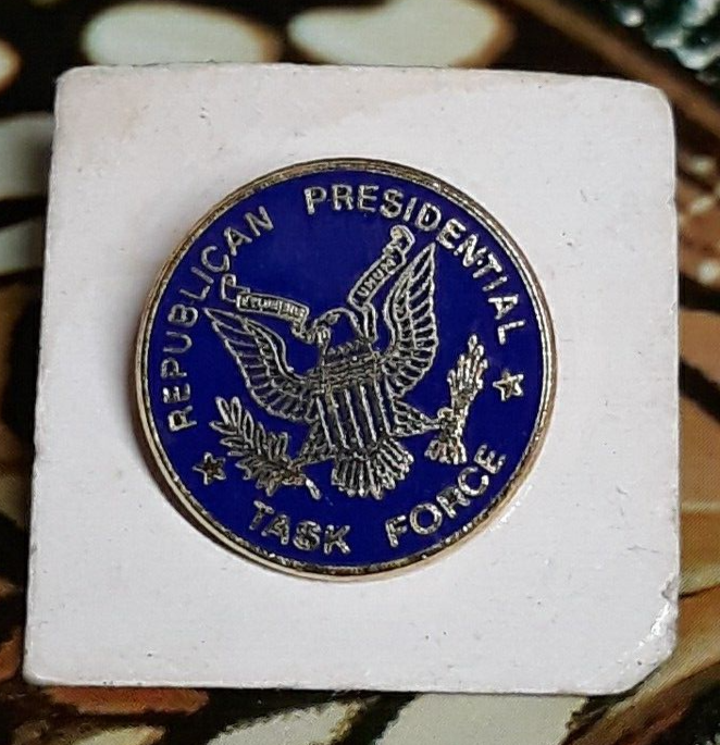 Vintage Republican Presidential Enamel Task Force Lapel Pin | eBay