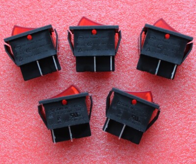 5pcs Rocker Switch T100/55 For SOKEN RK1-01 16A/250VAC 4Pins 2Positions ...
