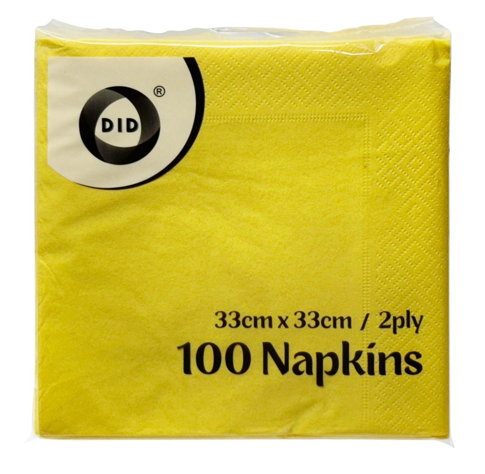 Paper Napkins Party Serviettes Tableware 2 Ply Soft Tissue 33cm Eco ...