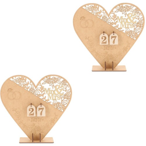 2pcs Mariage Calendar Weddar Countdown Calendar Calendar Weddar ...