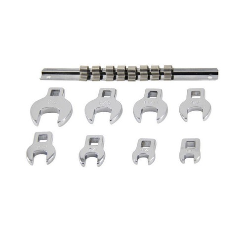 8pc Crows Foot Feet Wrench Spanner Set 3/8" Metric Crow 10mm - 19mm | eBay