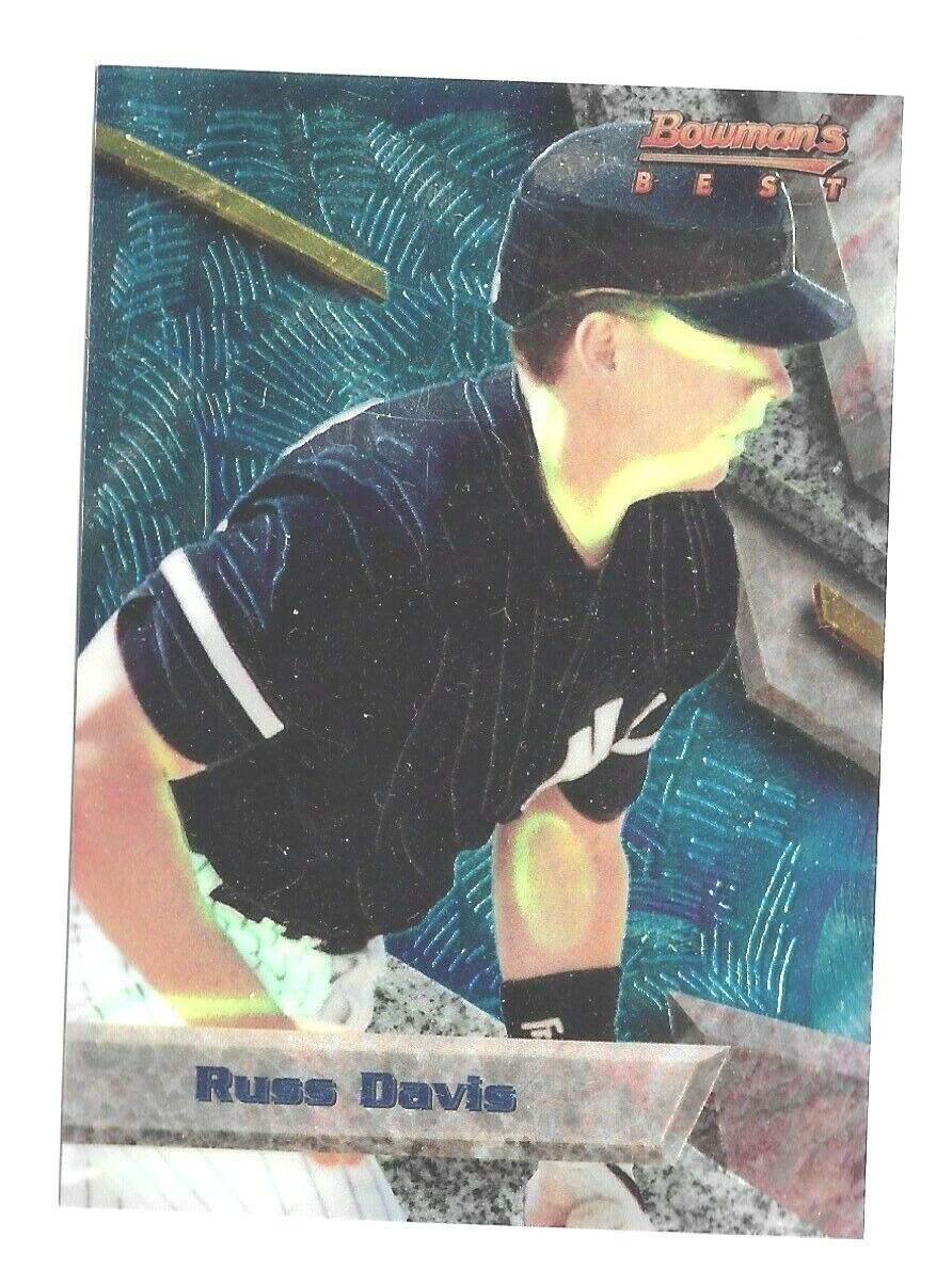 1994 Bowmans Best Russ Davis 39 New York Yankees Baseball Card Vintage ...