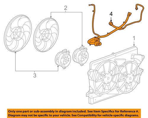 GM OEM 14-19 Impala Cooling Cooling Fan-Harness 22884559 | eBay