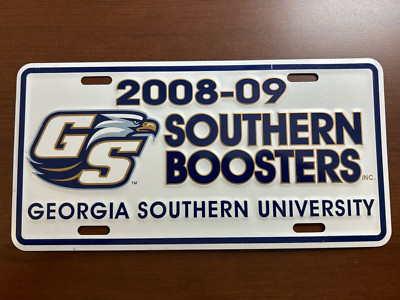 Vintage 2008-09 Georgia Southern Booster License Plate | eBay