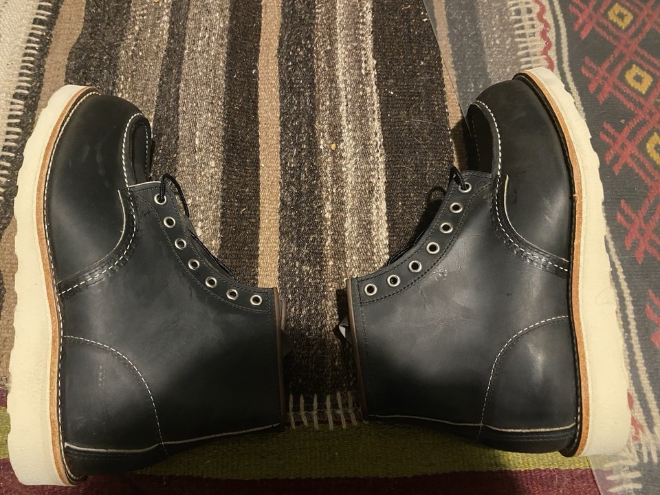 Red Wing Moc Toe 8890 Leather Men's Boots - Gray Charcoal Rough Tough ...