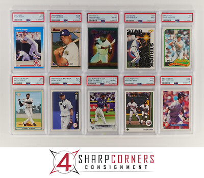 PSA GRADED BASEBALL LOT OF 50 DIFFERENT W/STARS | eBay