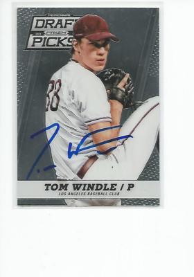 TOM WINDLE Autographed Signed 2013 Panini Prizm card Los Angeles ...