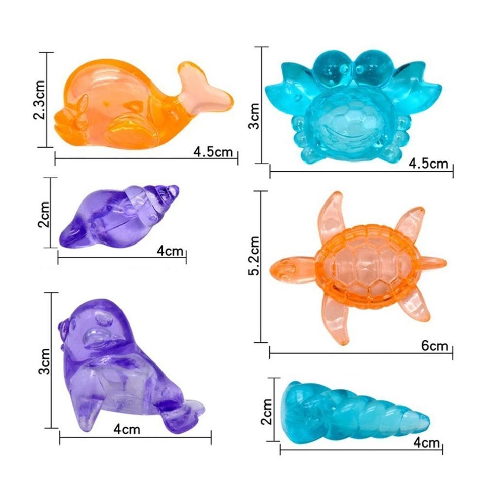 Games Toys Set Ocean Animals Octopus Shape Toys Summer Diving Toy Bath ...