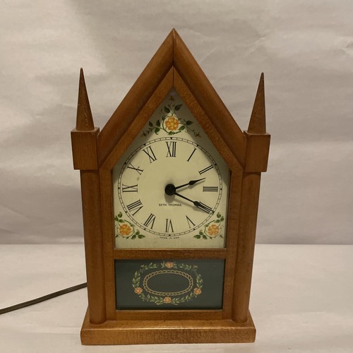 VTG Seth Thomas Sharon Echo Model E 024-000 Electric 11" Steeple Clock ...