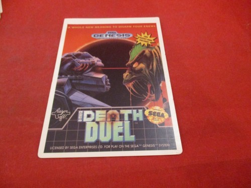Death Duel Sega Genesis Vidpro Promotional Display Card ONLY | eBay