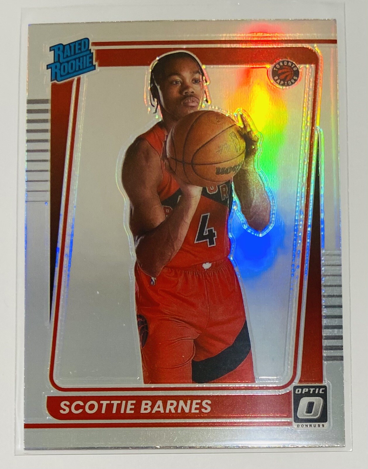 2021-22 Panini Donruss Optic Holo Prizm Rated Rookie Scottie Barnes ...