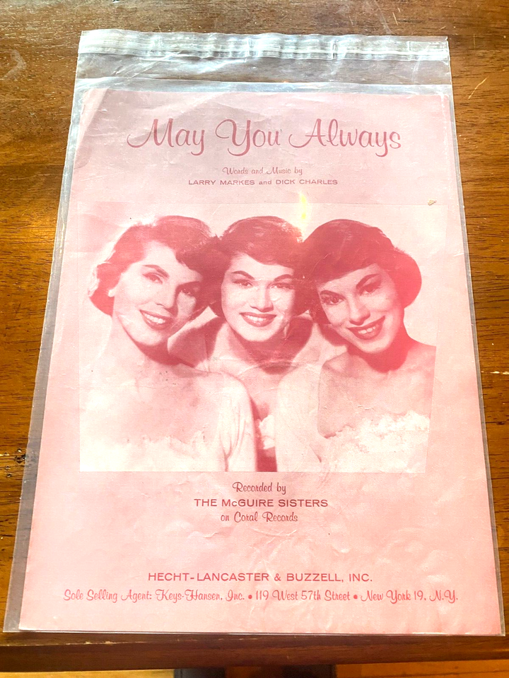 The McGuire Sisters May You Always, GOOD NIGHT MY LOVE, PLEASANT DREAMS ...