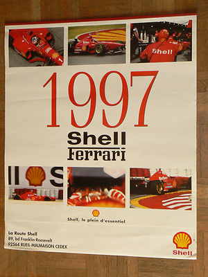 Calendrier FERRARI SHELL 1997 calendar poster affiche brochure prospekt ...