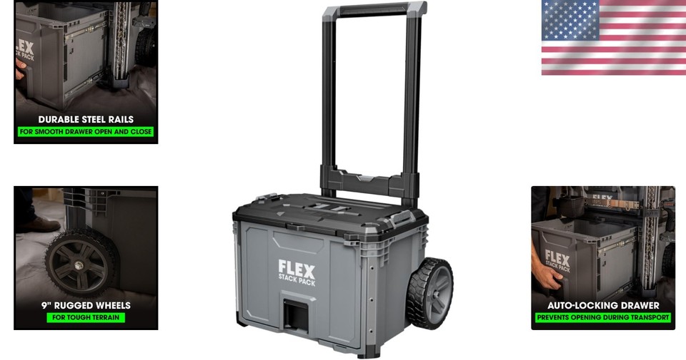 FLEX STACK PACK Storage System Rolling 1-Drawer Tool Box - FS1108 | eBay