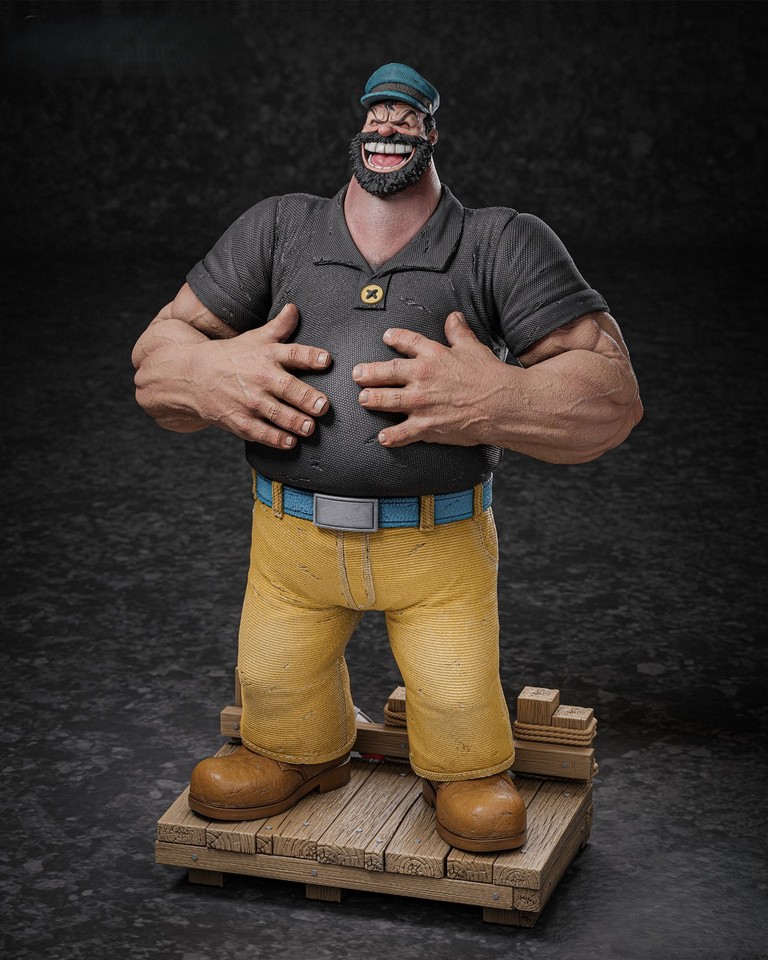 Bluto 3d Figure/Popeyes/Professional Painted | eBay