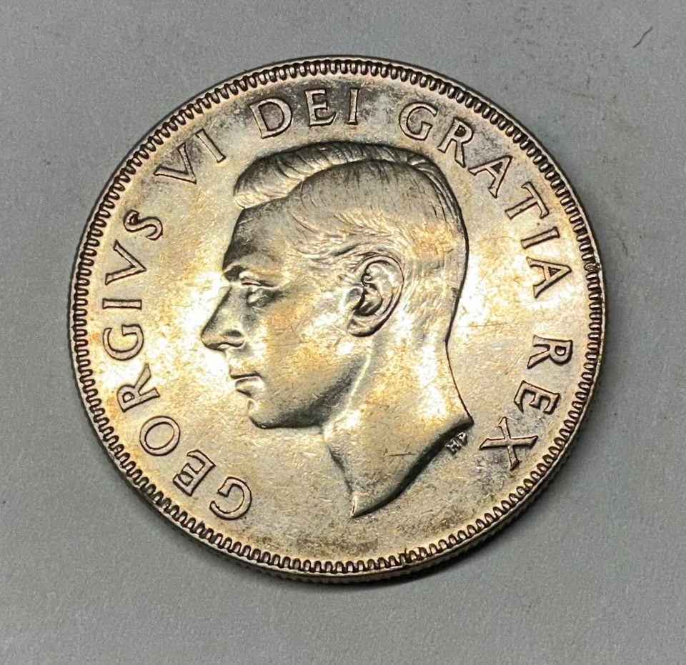 1951 Canada 50 Cents Canadian Silver Half Dollar - George VI | eBay