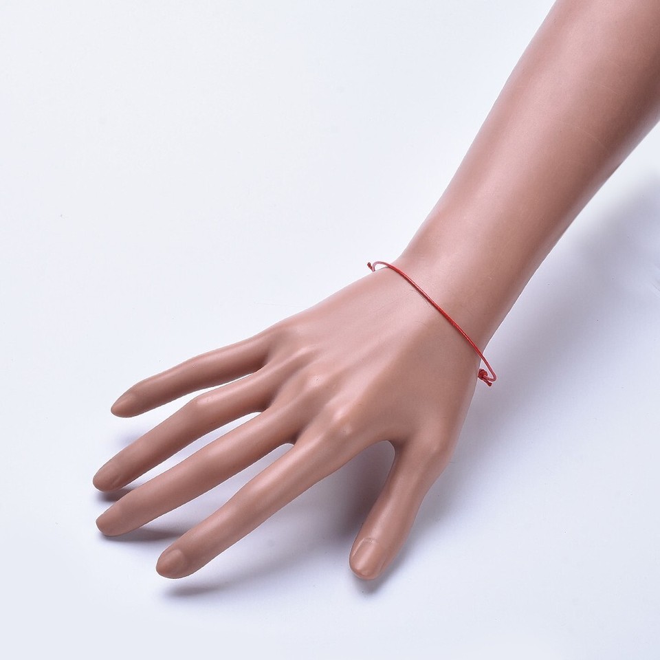 50x Red Eco-Friendly Korean Waxed Polyester Cord Bracelet Making 10-5/8 ...