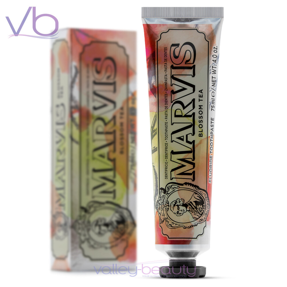 MARVIS Blossom Tea | Italian Luxury Toothpaste with Cherry and Peach ...